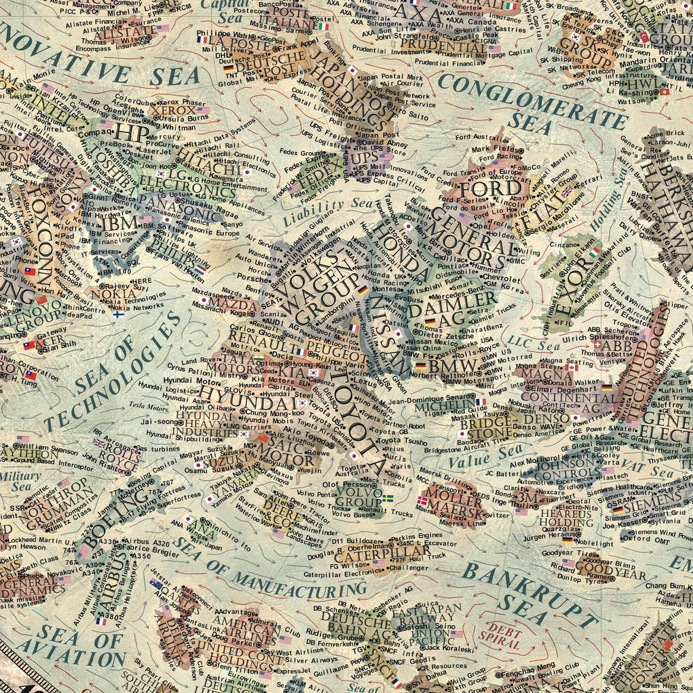 Map of the Corporations