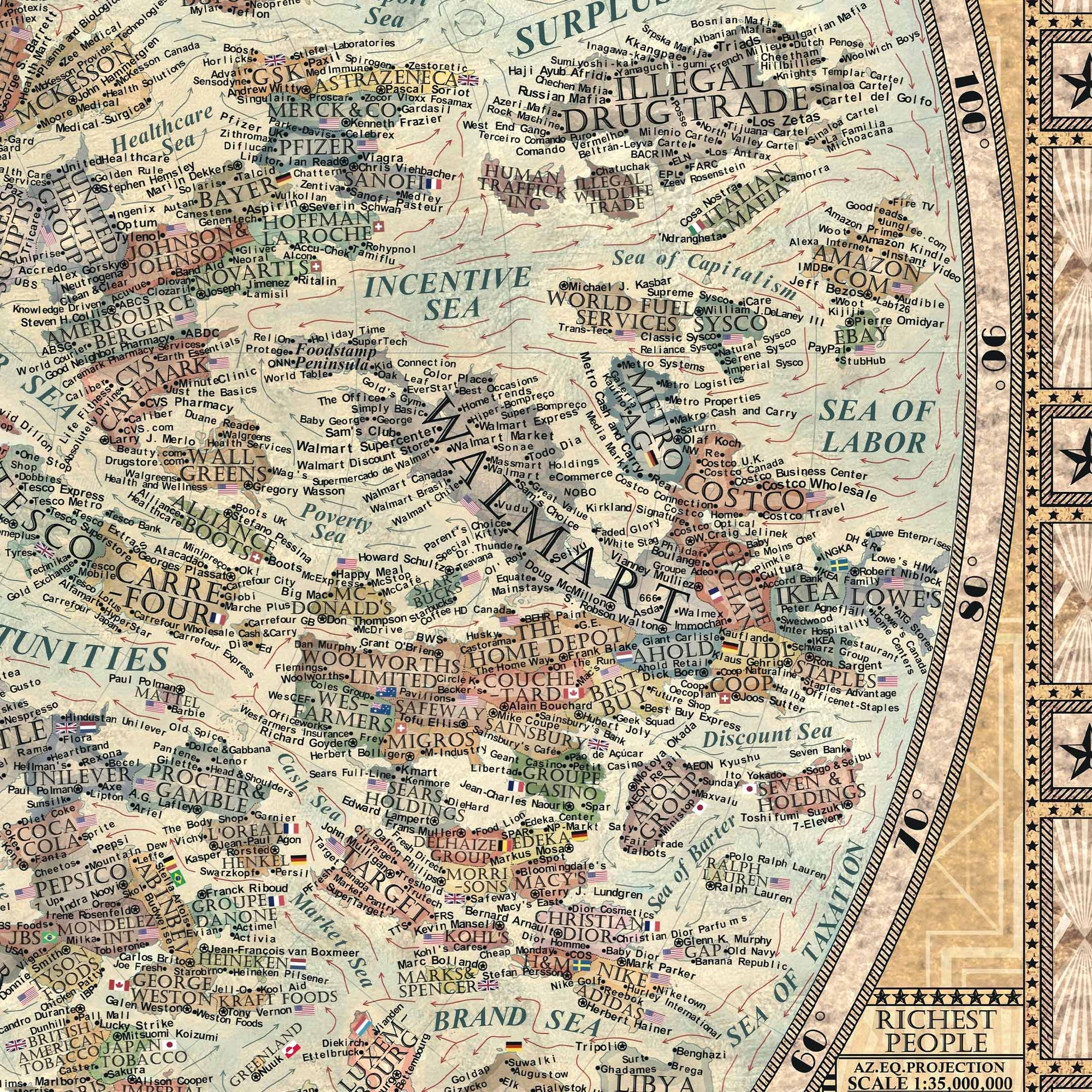 Map of the Corporations